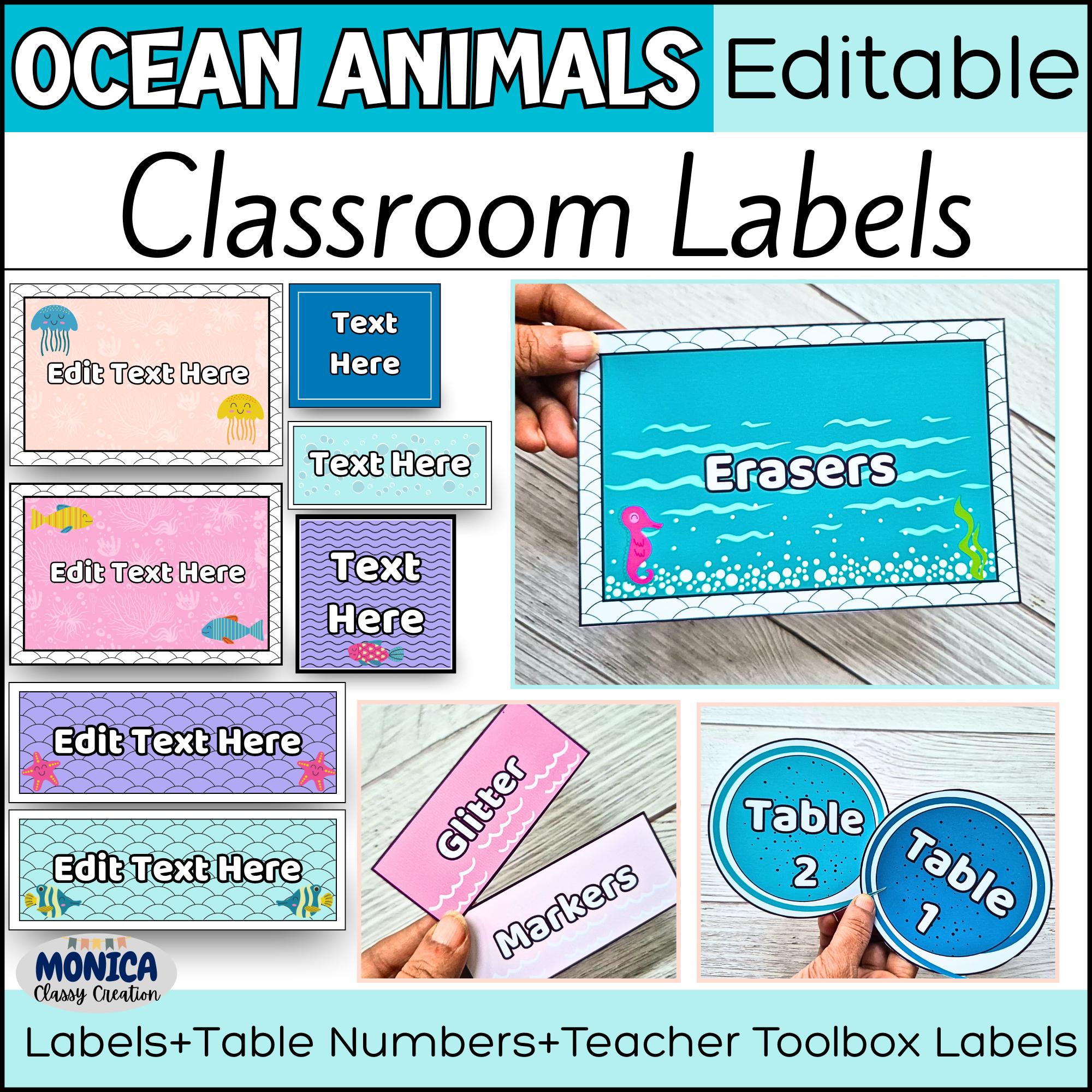 Editable Classroom Labels for Supply Bin Labels Pastel Teacher Toolbox ...