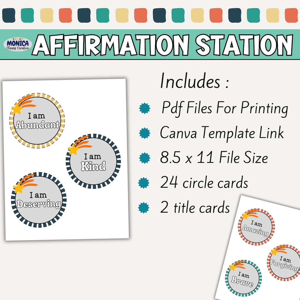 Classroom Mirror Affirmation Station for Kids-retro Groovy Classroom ...