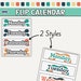 Retro Groovy Themed Classroom Flip Calendar Display-editable Canva ...