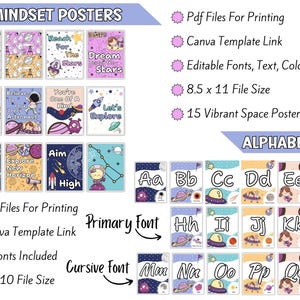 Outer Space Theme Classroom Decor Bundle-elementary Classroom Theme ...