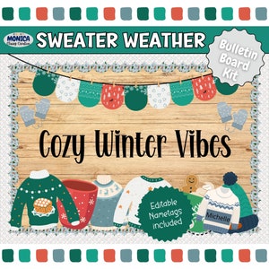 Sweater Weather Winter Bulletin Board Kit Ugly Sweater Christmas ...