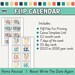 Retro Groovy Themed Classroom Flip Calendar Display-editable Canva ...