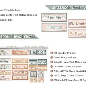 Boho Rainbow Classroom Decor Bundle-elementary Classroom Theme Ideas ...