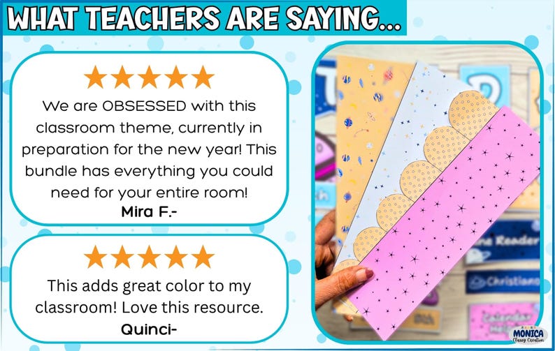 Ocean Bulletin Board Borders Under the Sea Theme Classroom Door Decor ...
