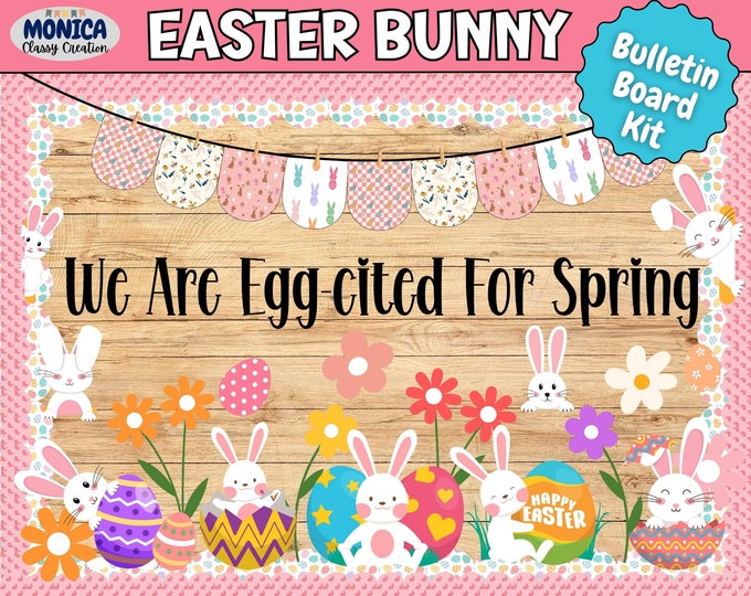 Spring Easter Egg Bulletin Board Kit - Etsy Canada