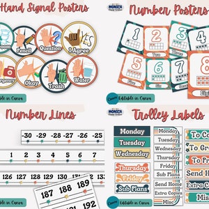 Retro Classroom Decor Bundle Elementary Groovy Classroom Theme Bright ...