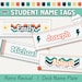 Classroom Student Desk Name Labels-retro Groovy Class Name Tags ...