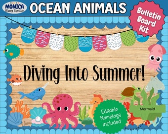 Ocean Bulletin Board or Door Decoration - Etsy