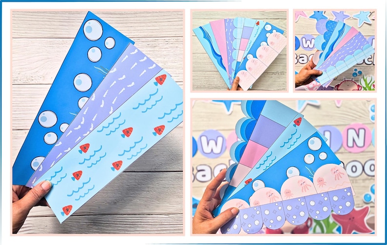 Ocean Bulletin Board Borders Under the Sea Theme Classroom Door Decor ...