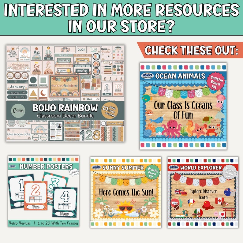 Retro Groovy Themed Classroom Flip Calendar Display-editable Canva ...