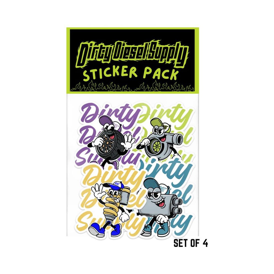 Cartoon Sticker Pack - Etsy