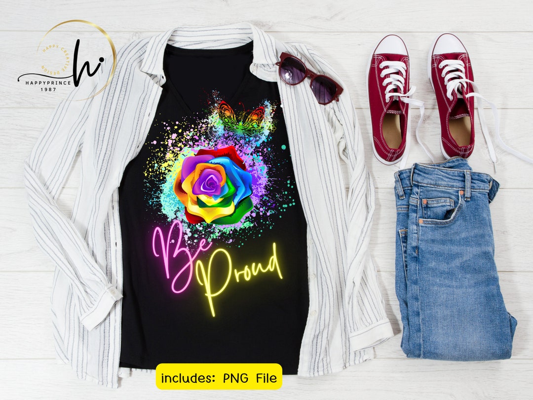 Be Proud Pride PNG | LGBTQ Gay Pride | Art Colorful Design - Etsy
