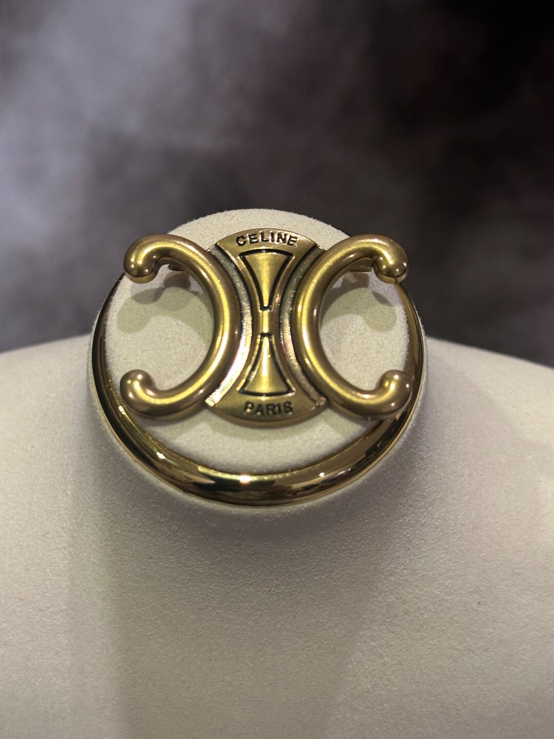 Classic Vintage Gold Celine Signature Brooch - Etsy