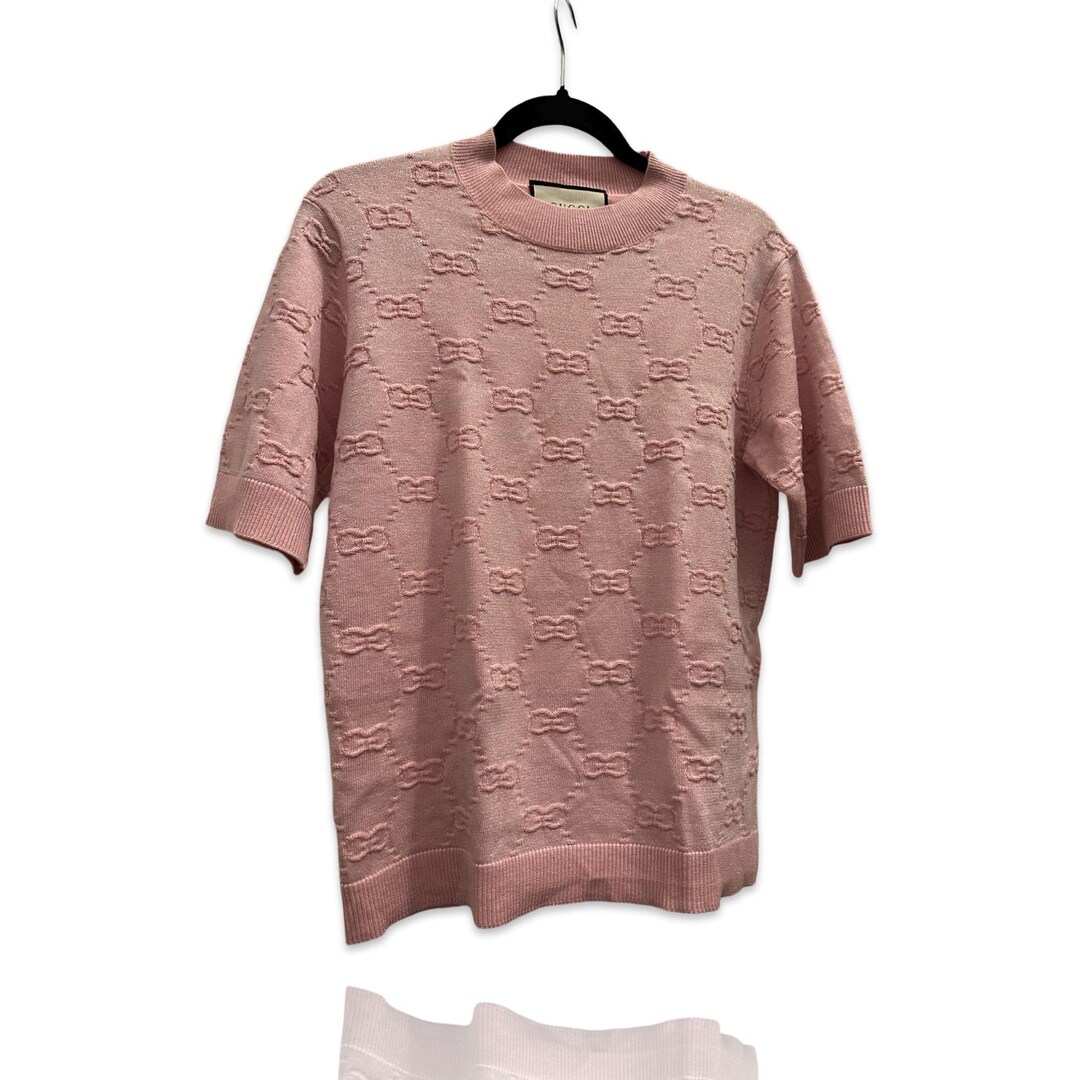 Authentic Classic Gucci Monogram GG Short Sleeves Knit Tee 2000s - Etsy