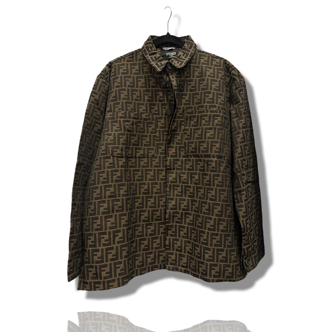 Authentic Classic Fendi 2000s Monogram Collar Shirt - Etsy