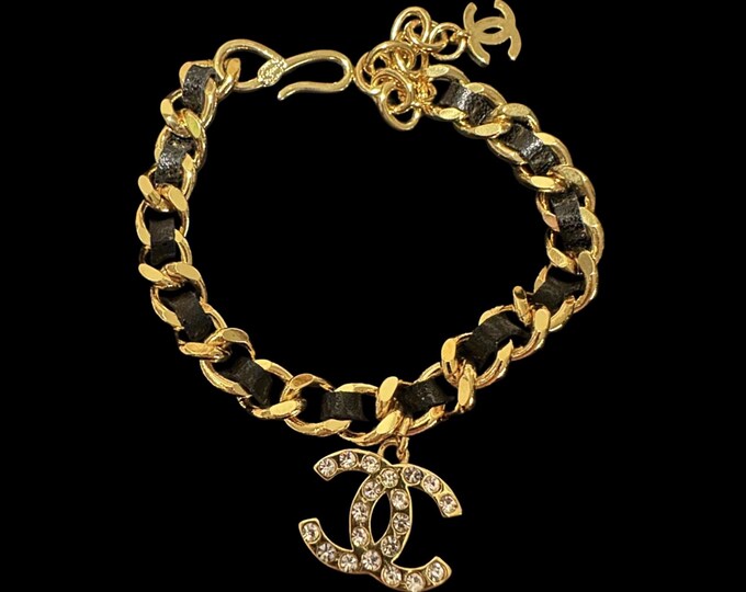 Authentic Chanel Gold Chain Charms Bracelet 2000s - Etsy
