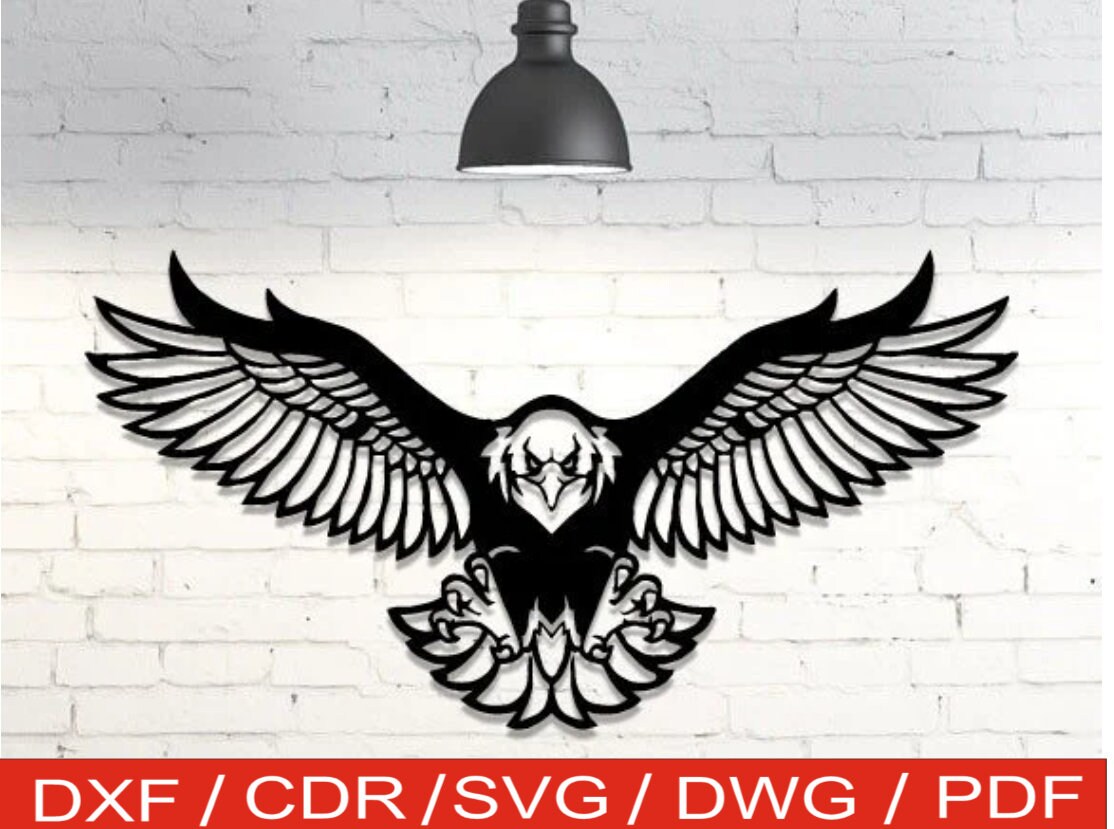 Eagle Digital Drawing,wall Decor,dxf, Cdr, Svg, Dwg, Pdf, All Files ...