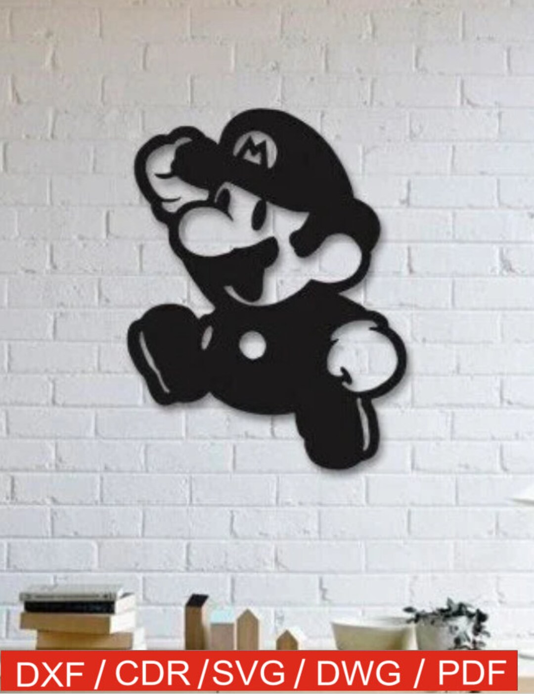 Super Mario Painting, American, Wall Decor, Dxf,cdr,svg,dwg,pdf Files ...