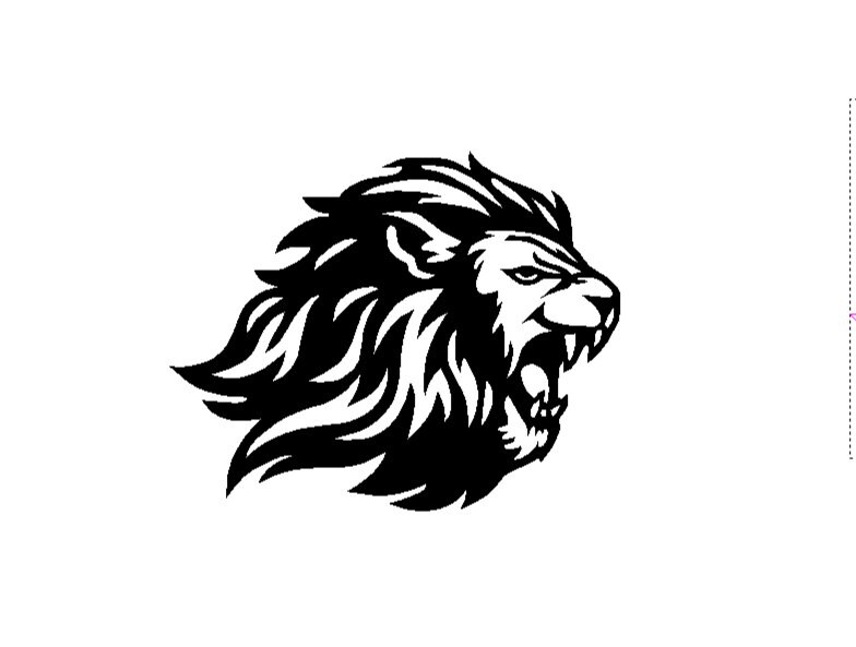 Lion Head Digital Drawing Dxf, Cdr, Svg, Dwg, Pdf, All Files, for CNC ...