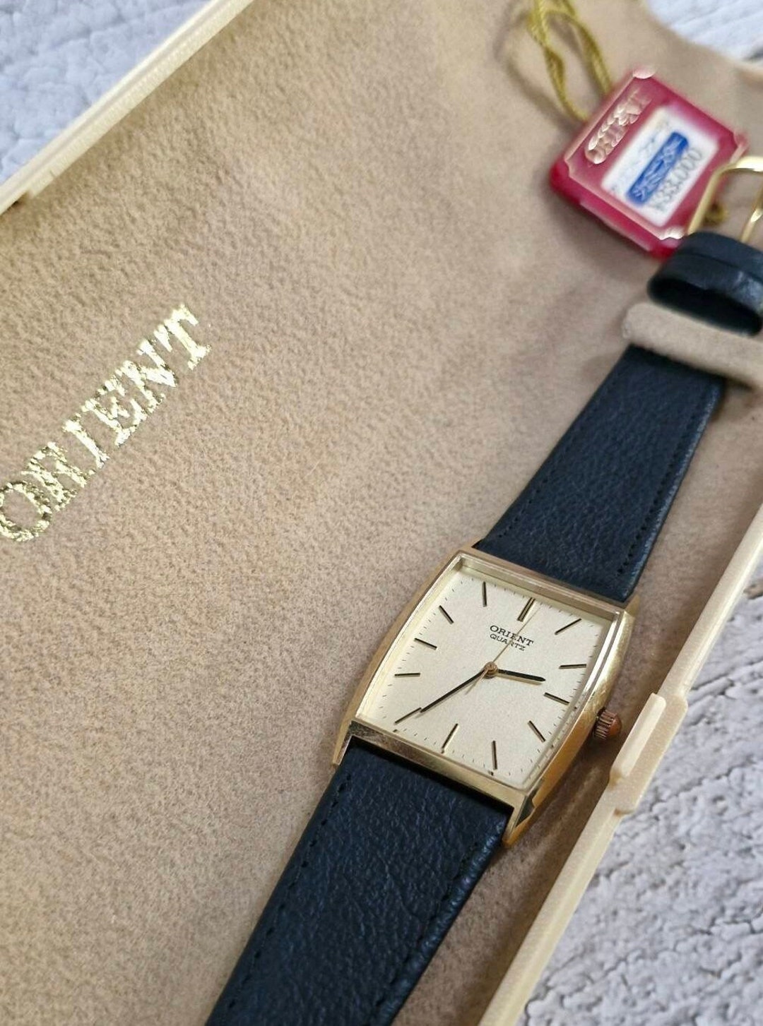 Rare Vintage Orient GP, Vintage Dress Watch,gold Color, Tank Watch ...