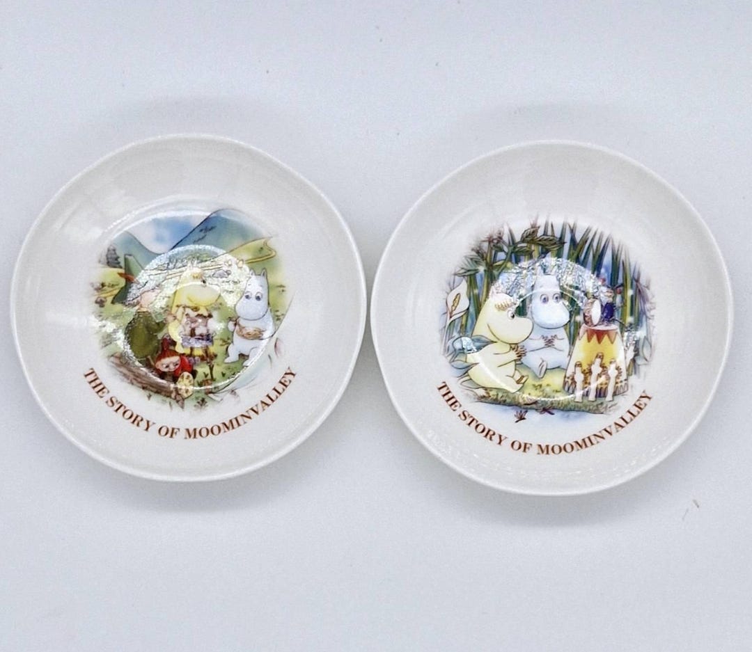 Rare Items, the Story of Moomin Valley, Set of 2 Vintage Small Moomin ...