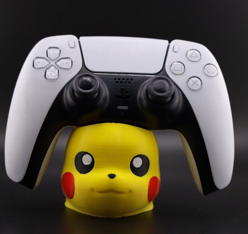 Pikachu Control Holder Gaming Ps5 Xbox Pc Desk Stand Display Pokémon ...