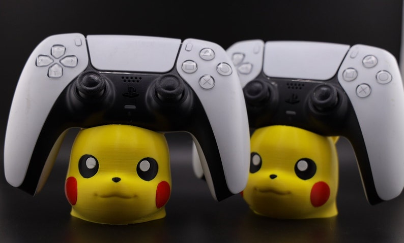 Pikachu Control Holder Gaming Ps5 Xbox Pc Desk Stand Display Pokémon ...