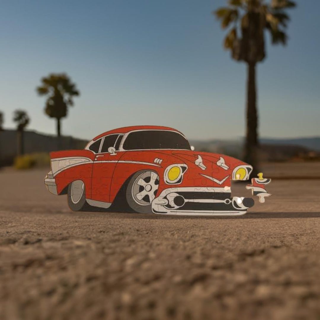 3D Printed Hot Rod Car Puzzle 47 Pieces *MADE IN CANADA* - Etsy