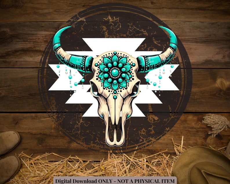 Aztec Bull Skull, Aztec Background, Aztec Cow Skull PNG Download ...