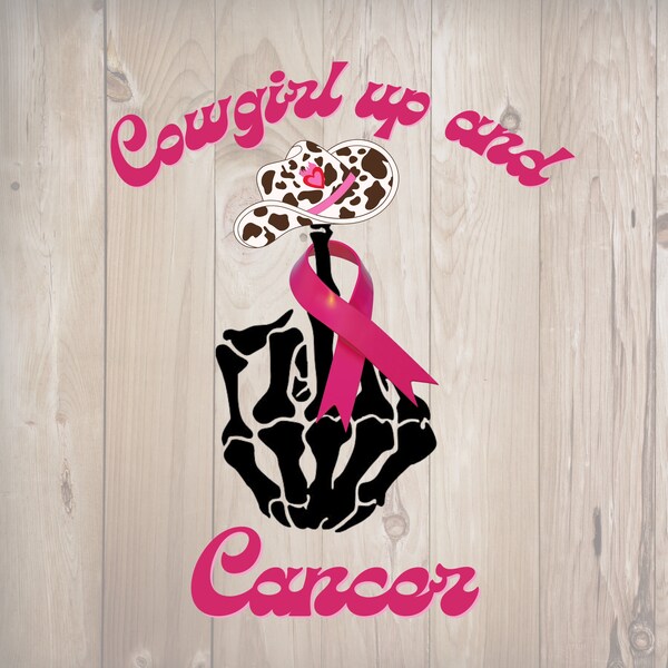 Breast Cancer Cowgirl Svg - Etsy