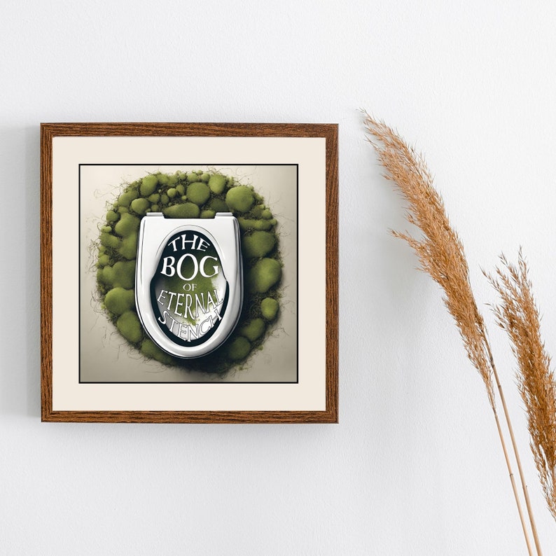 The Bog of Eternal Stench Bathroom Wall Art Print Funny Bathroom Sign ...
