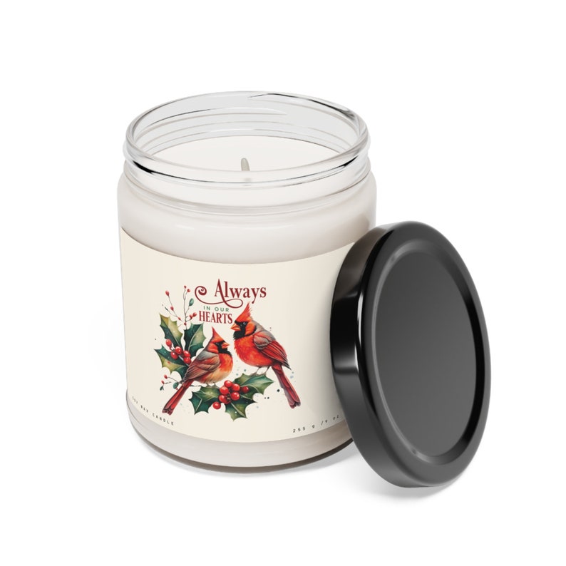 Cardinal Candle, Always in Our Heart Two Cardinals Candle Memorial ...