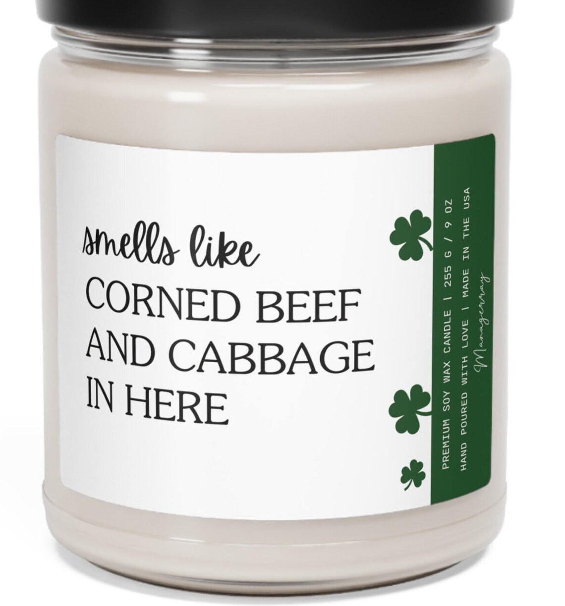 St. Patrick's Day Corned Beef and Cabbage Candle, Saint Patrick's Day ...