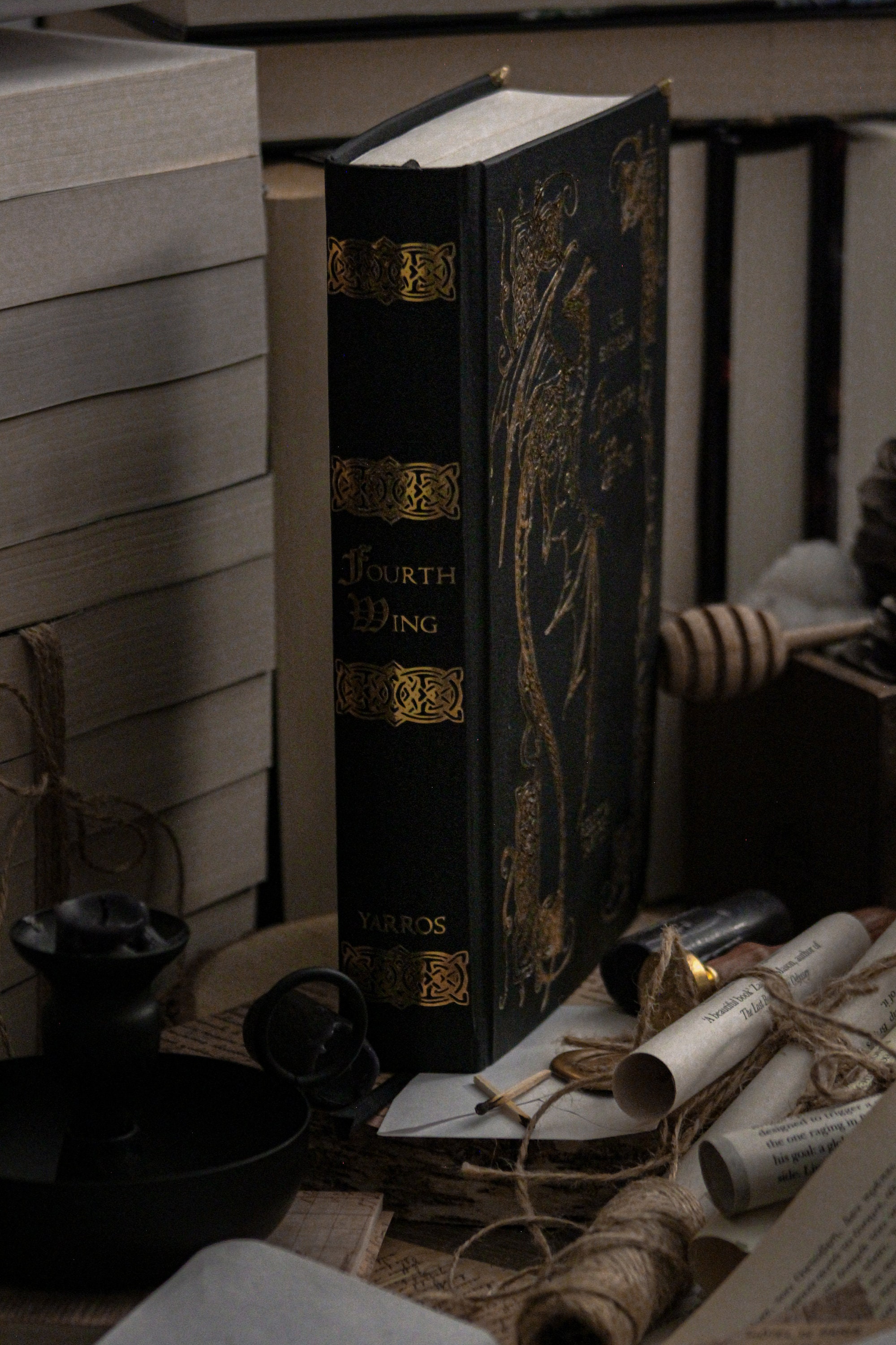 Fourth Wing Custom Rebound Book Special Edition, Handmade, Foil Cover ...