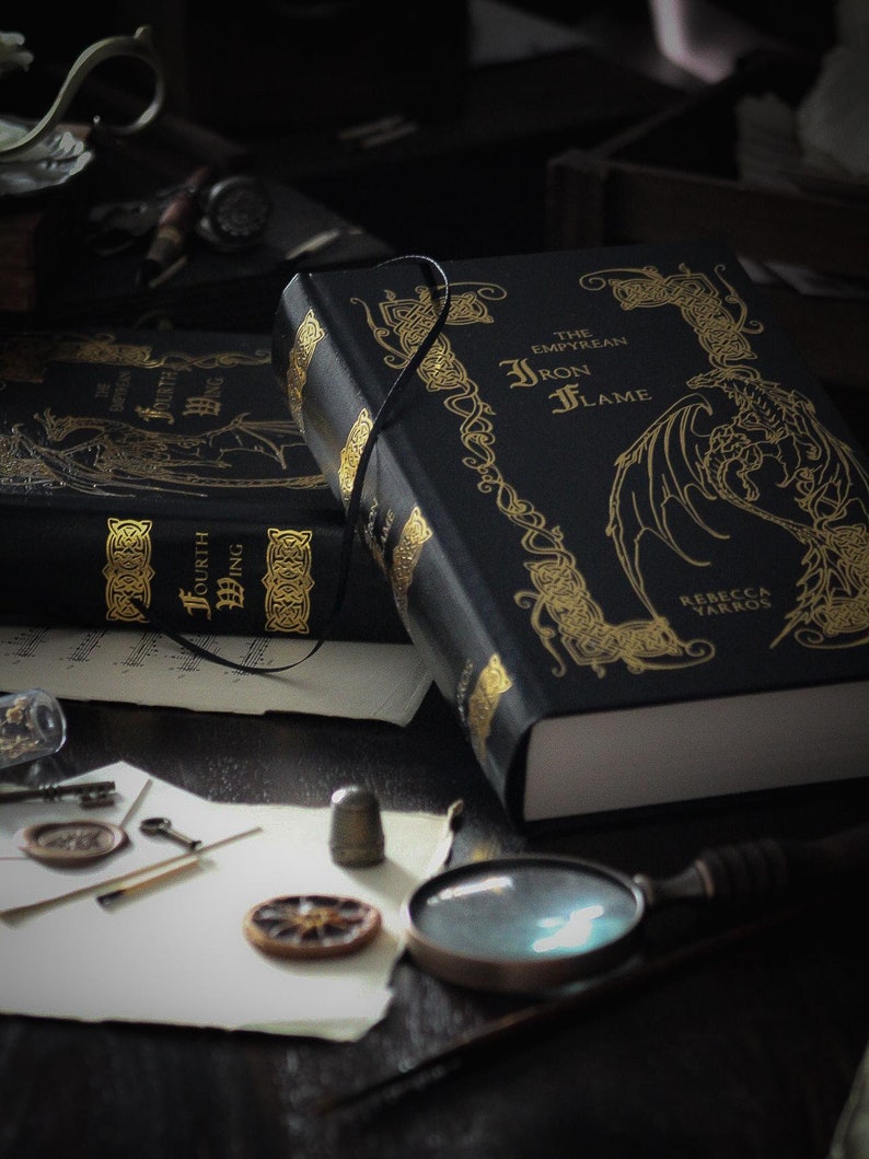 Fourth Wing Complete Book Set Rebind: Leatherbound Special Edition ...