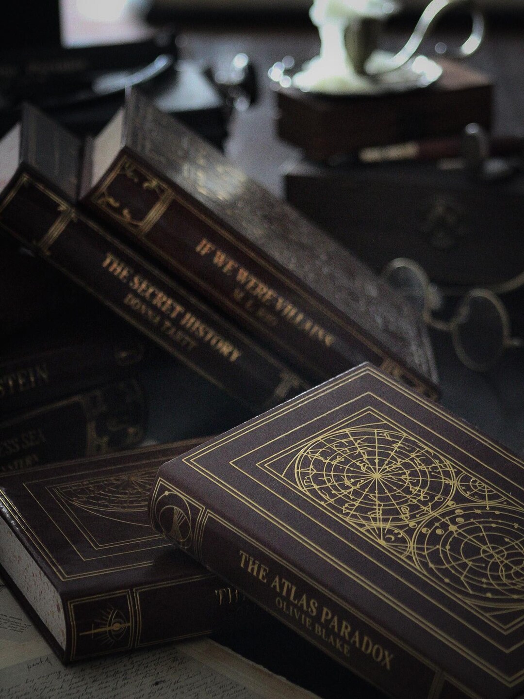 The Atlas Six Trilogy Complete Book Set Rebind: Leatherbound Special ...