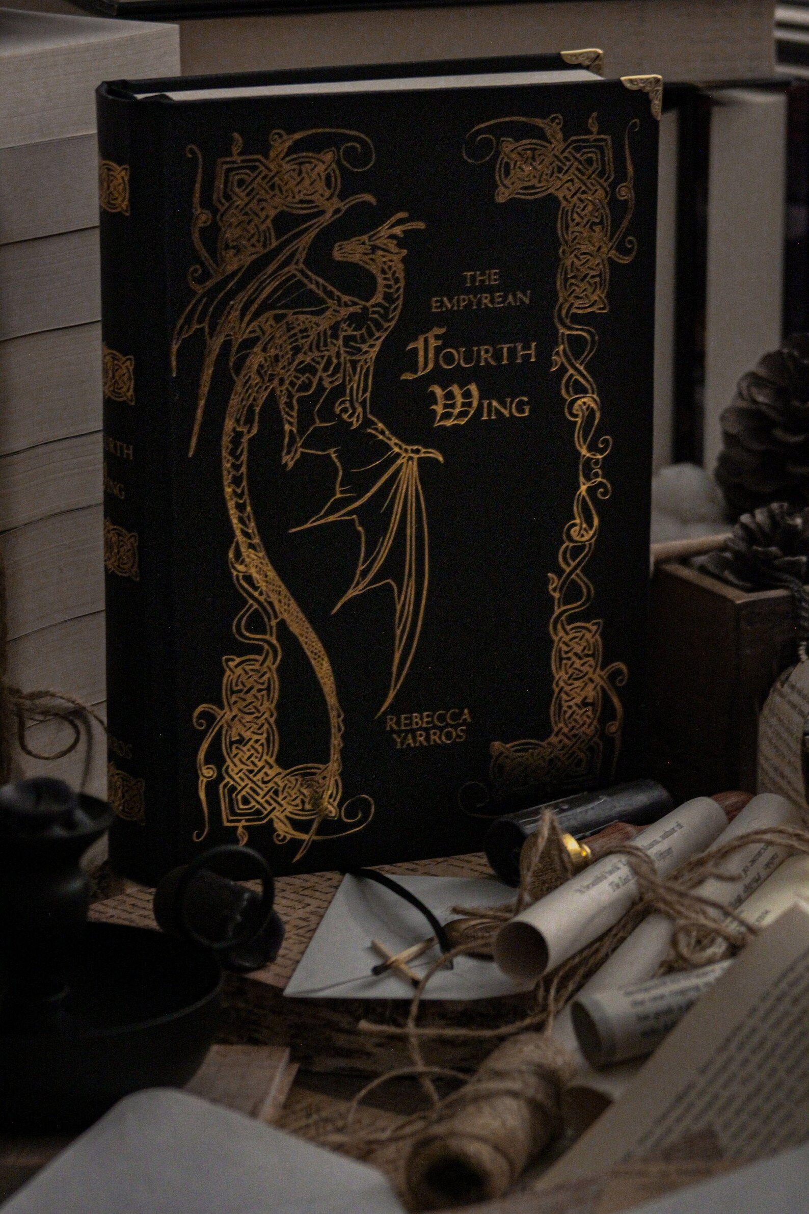 Fourth Wing Custom Rebound Book Special Edition, Handmade, Foil Cover ...