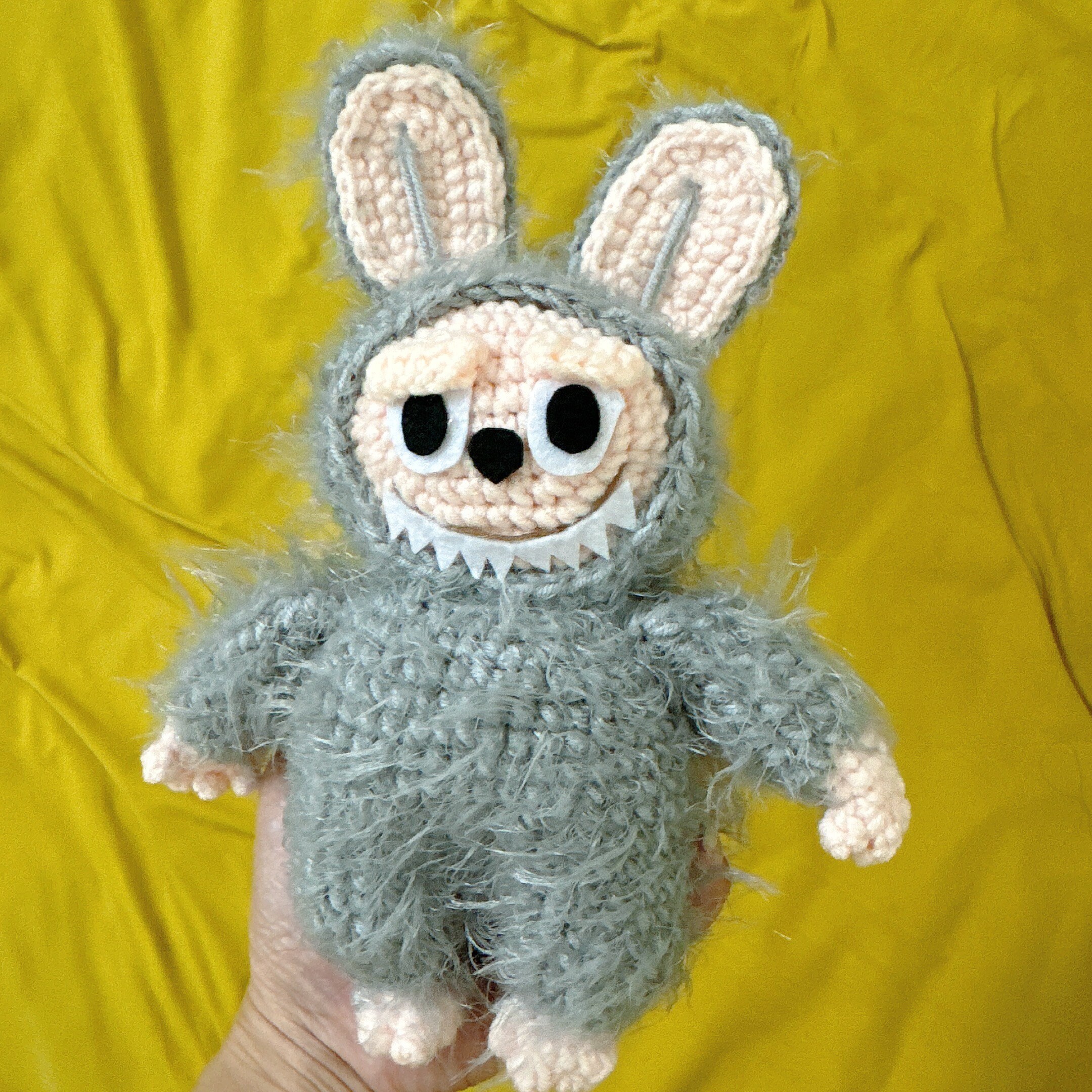 Labubu Crochet Doll, Labubu Amigurumi Doll, Labubu Plushies, Labubu ...
