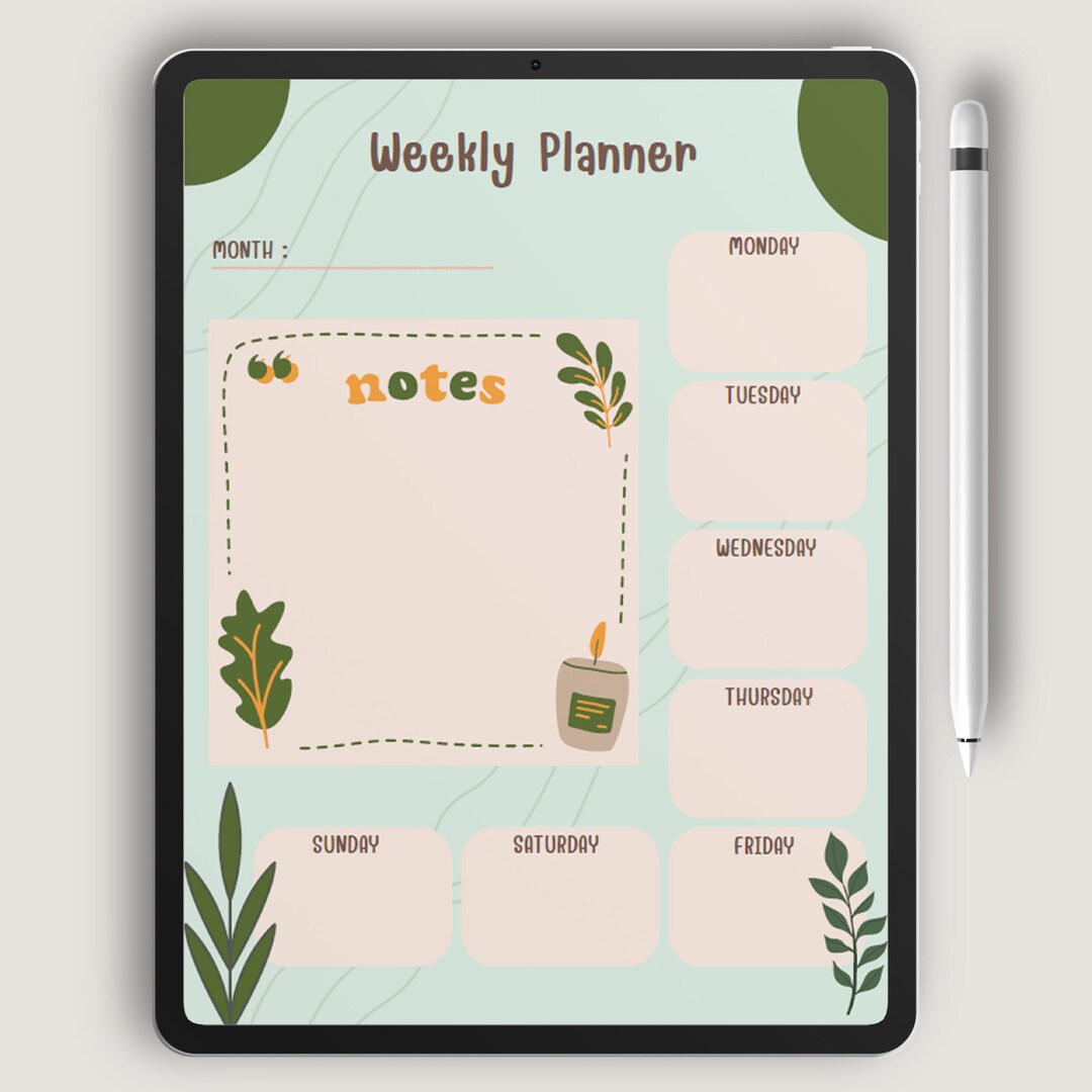 Weekly Planner Printable to Do List Minimal Weekly Schedule - Etsy