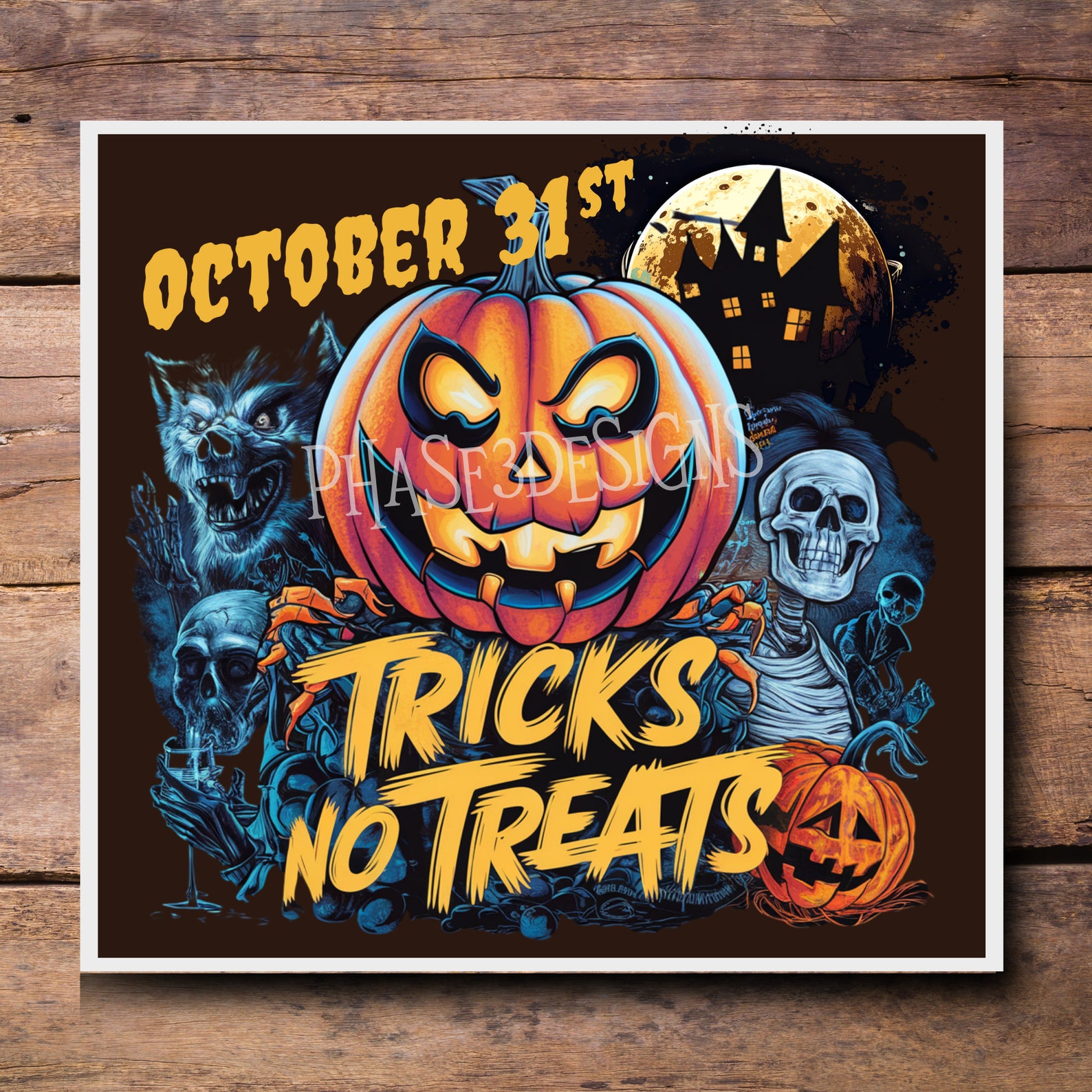 Retro Halloween Bootleg Scary Movie PNG Sublimation Digital Download ...