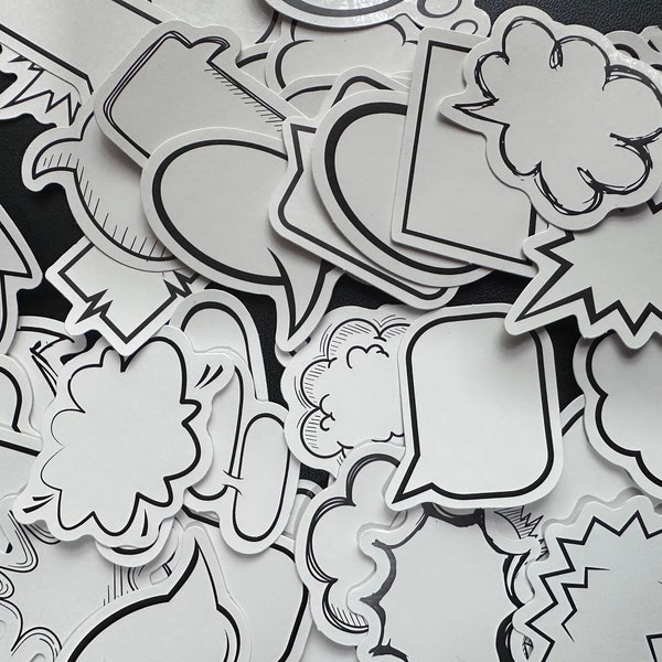 "speech Bubble Stickers" - Etsy