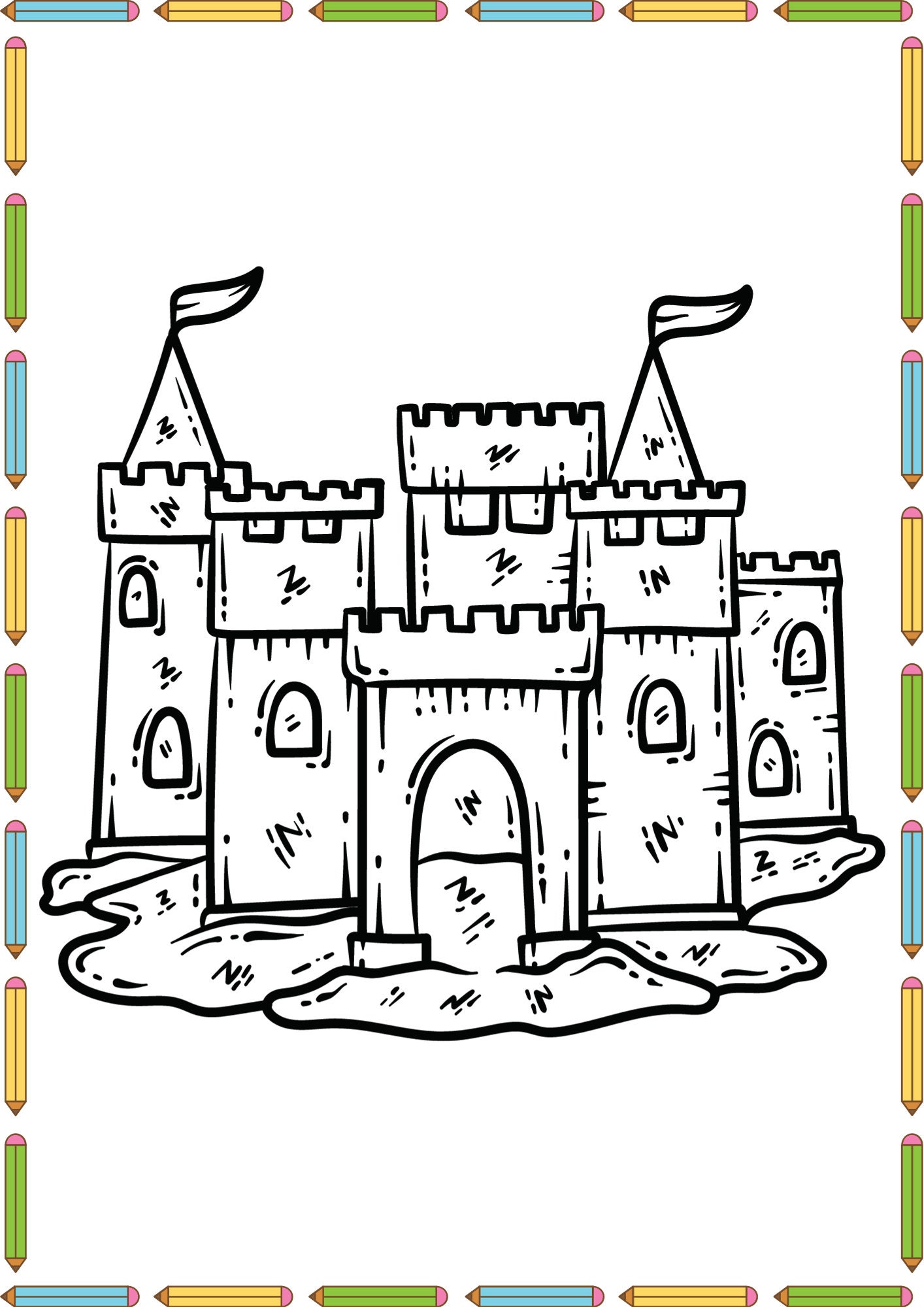 50 Mixed Colouring Pages for Kids - Etsy