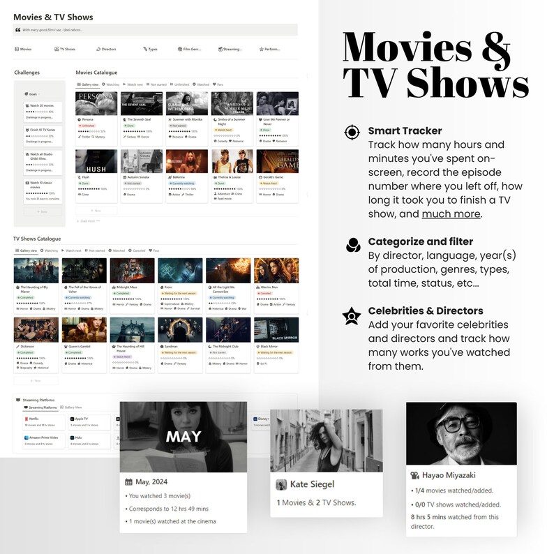 Advanced All-in-one Entertainment Journals | Movies and TV Shows ...
