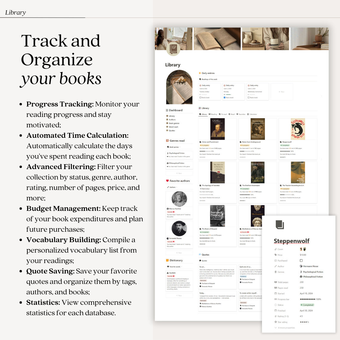 Advanced Student Template | Aesthetic Digital Planner | Premium ...