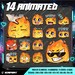 25 Emotes | Chibi Flame Twitch Emote | Cute Fireball | Flame | Fire ...