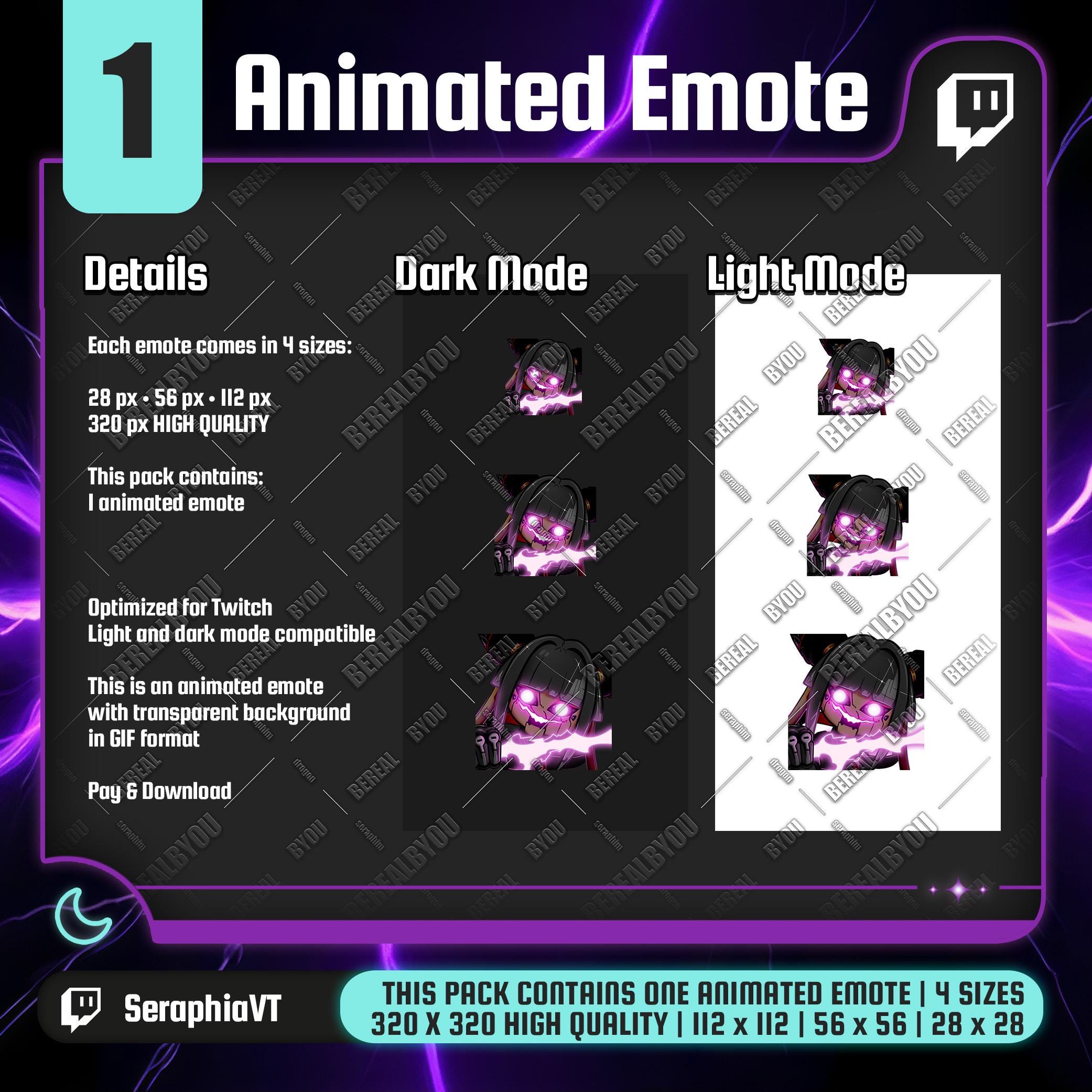 1 Animated Emote | Zapstring Twitch Emote | Wuthering Waves | WUWA ...