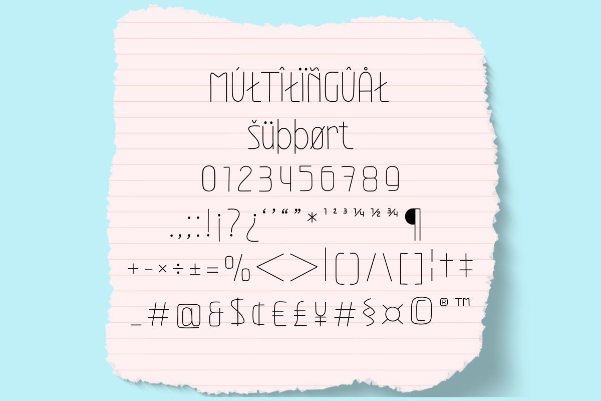 Handwritten Font Goodnotes Simple Font Study Digital Note Cute - Etsy