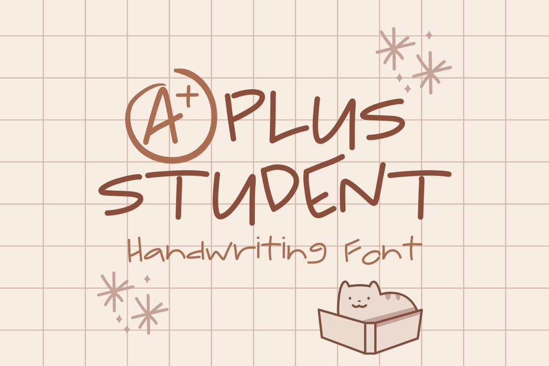 Handwritten Font Goodnotes Simple Font Study Digital Note Cute Font ...