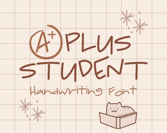 Handwritten Font Goodnotes Simple Font Study Digital Note Cute Font ...