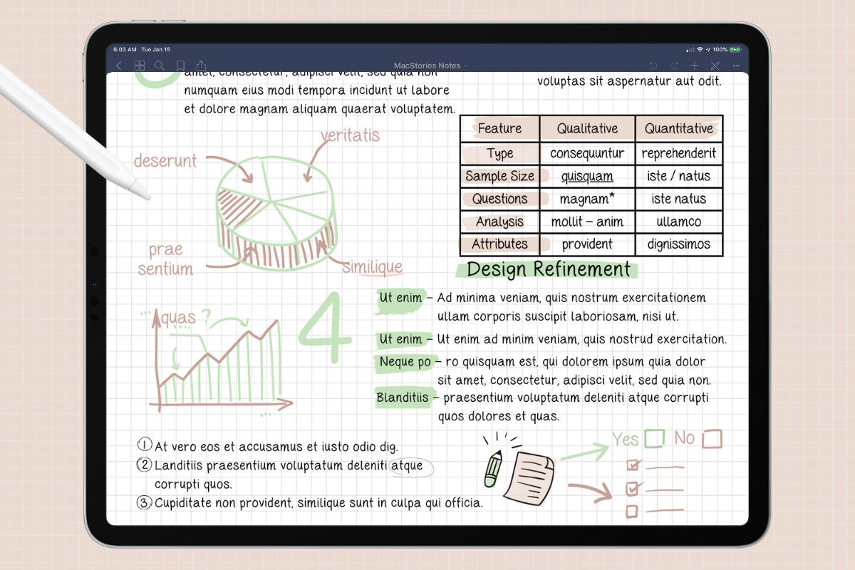 Handwritten Font Goodnotes Simple Font Study Digital Note Cute Font ...